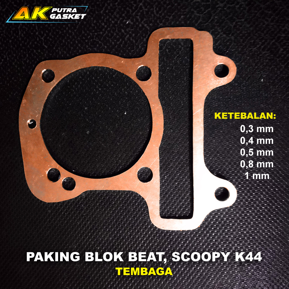 Jual Paking Blok Beat Scoopy K44 Tembaga / Packing Perpak Honda Beat ...