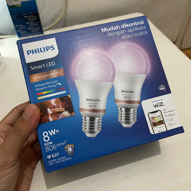 Jual PHILIPS Lampu Smart Wifi LED Multipack 8W - Tunable Color (Warna ...