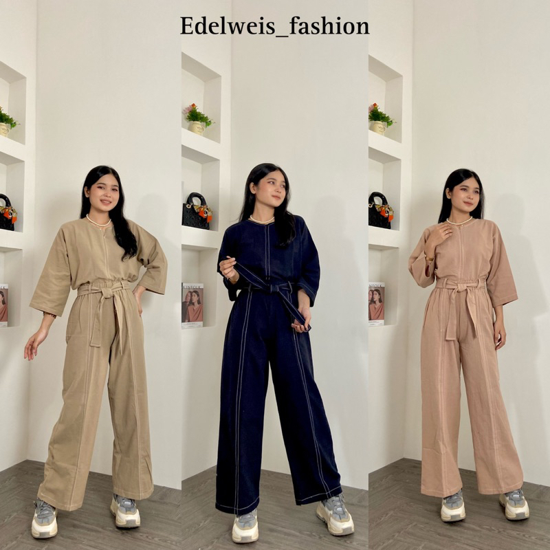 Jual Starla Set Linen - One Set Wanita kekinian - Baju Wanita - Blouse ...