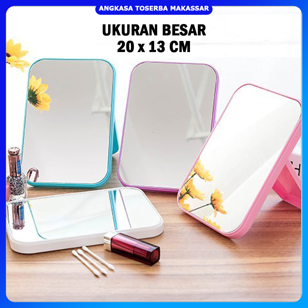 Jual Cermin Make Up TANPA LAMPU Cermin Rias Cermin Lipat Persegi Kaca ...