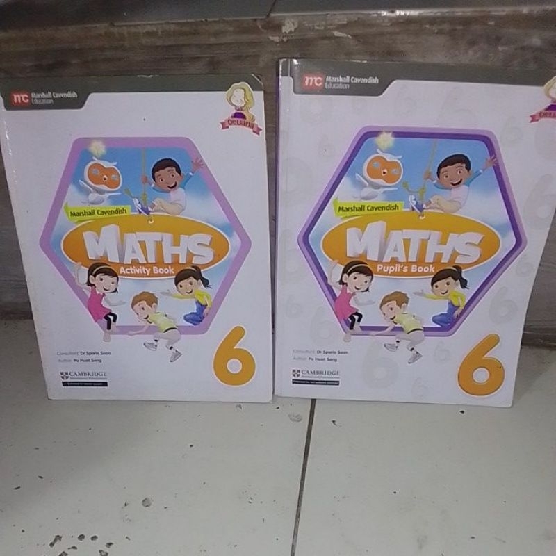 Jual buku marshall cavendish maths 6 cambridge student book + workbook ...
