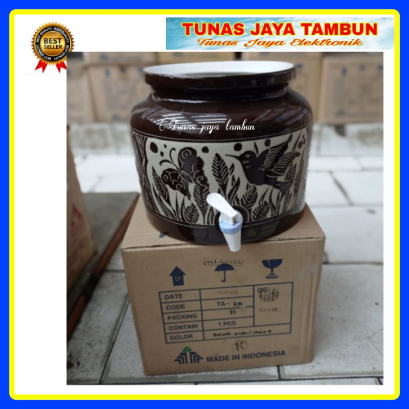 Jual GUCI GALON KERAMIK KEROK TRISENSA | Shopee Indonesia