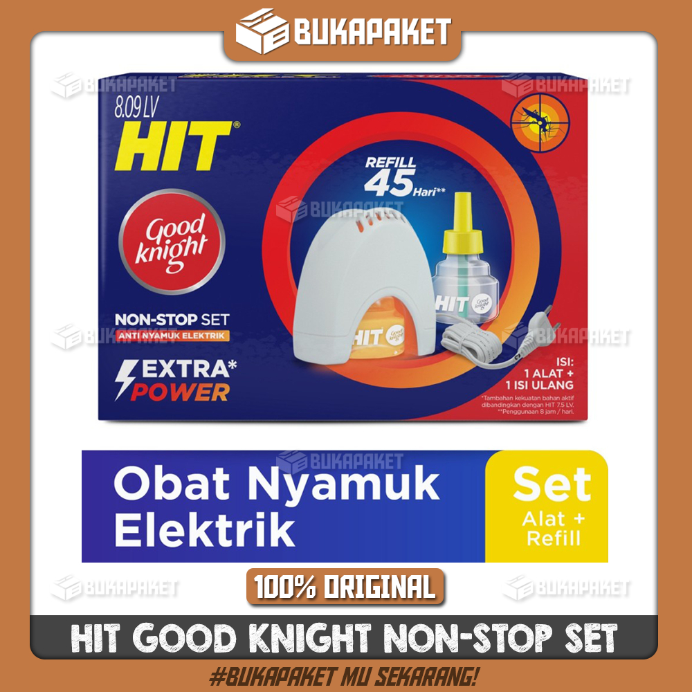 Jual HIT GOOD KNIGHT NON-STOP SET Obat Nyamuk Elektrik | Shopee Indonesia