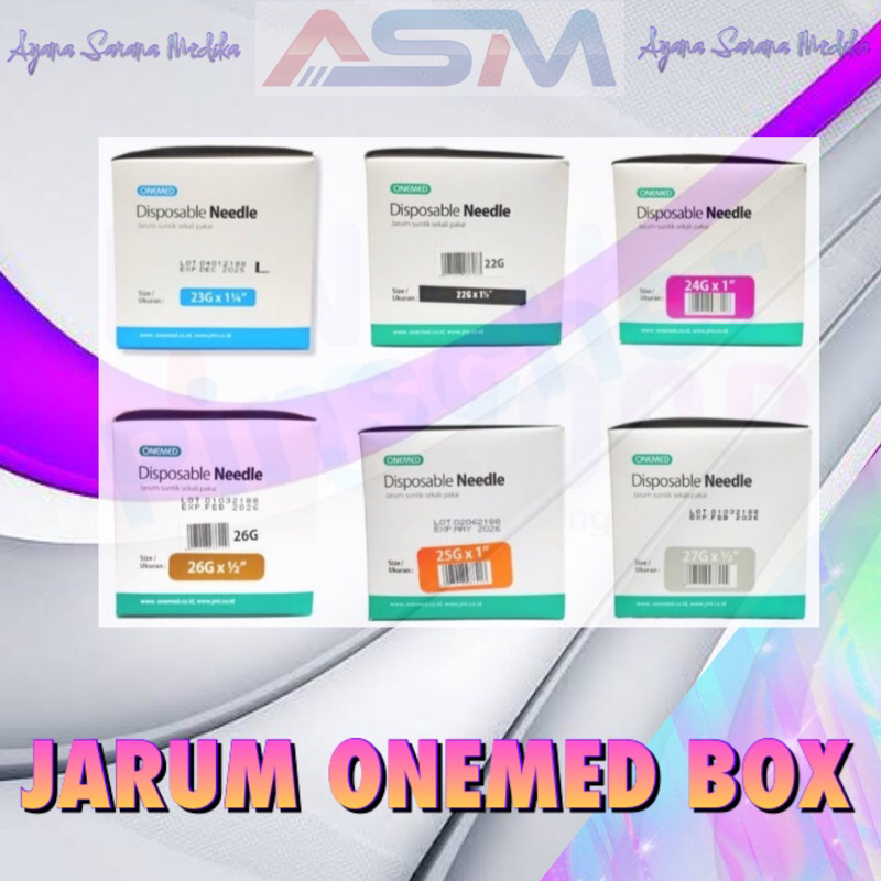 Jual Needless OneMed Box isi 100pc T3 / DISPOSIBLEE* | Shopee Indonesia