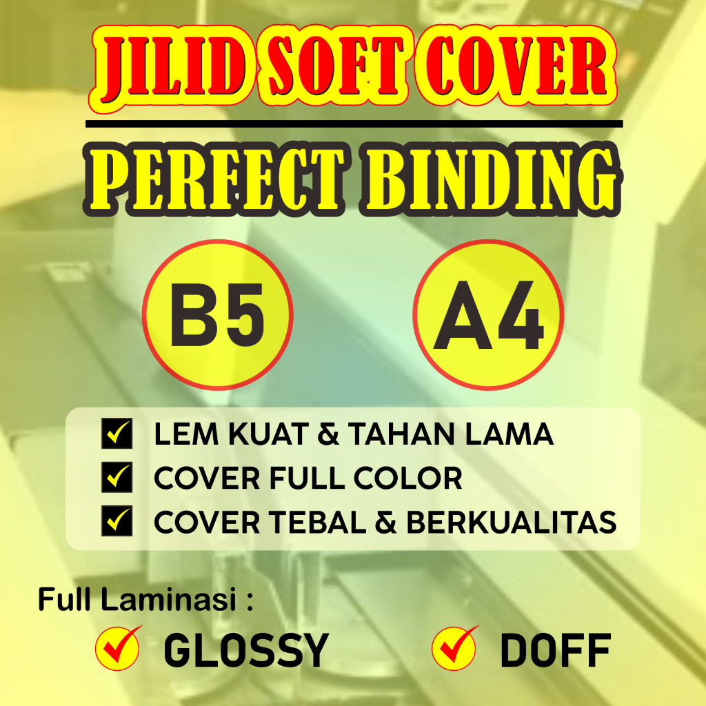 Jual JILID SOFT COVER PERFECT BINDING SOFTCOVER Ukuran B5 A4 | Shopee ...