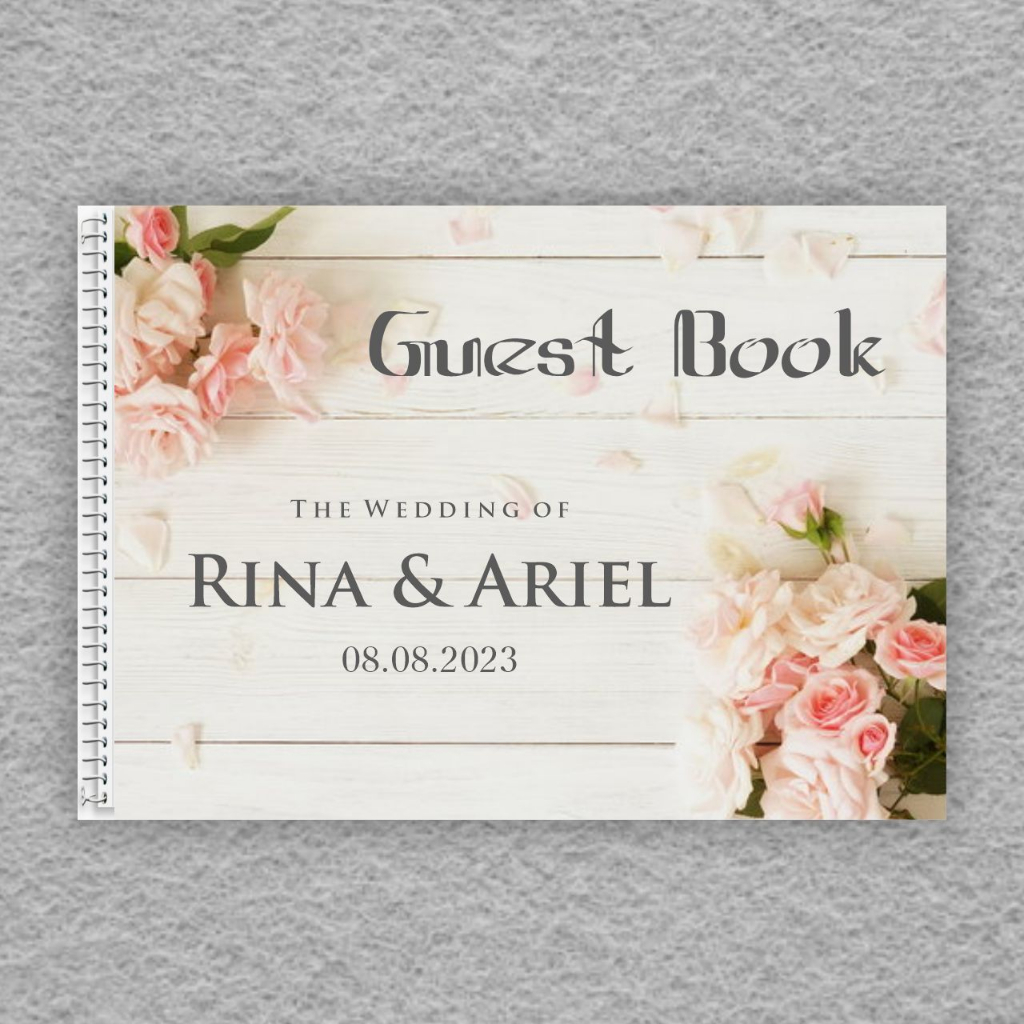 Jual Buku Tamu Pernikahan CUSTOM / wedding Guest Book / wedding book ...