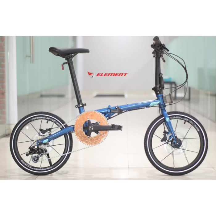 Jual Sepeda lipat element troy 10 Speed 10s 2022 Warna Hitam Merah Biru ...