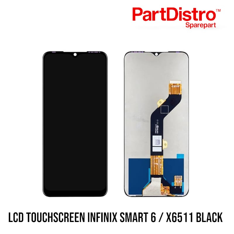 Jual LCD TOUCHSCREEN INFINIX SMART 6 / X6511 BLACK | Shopee Indonesia
