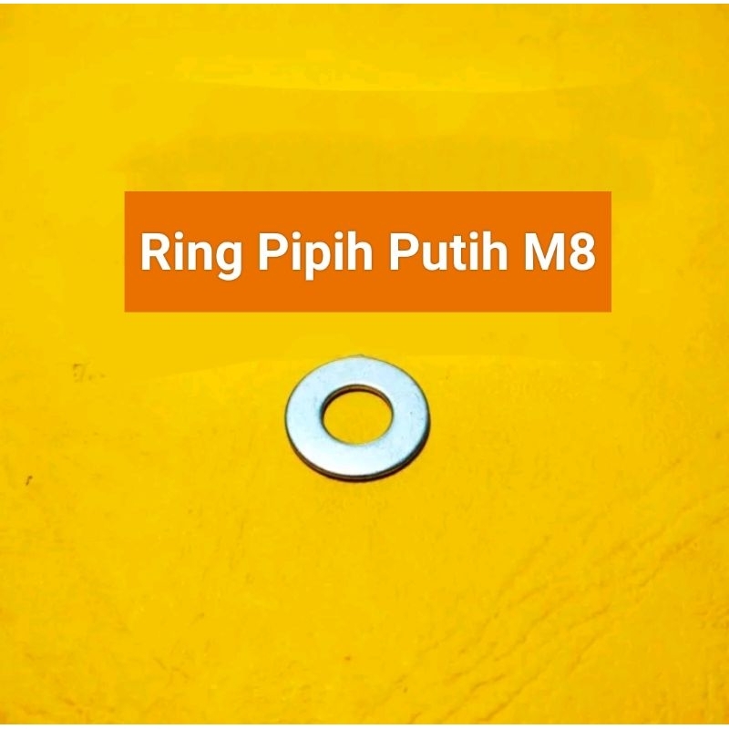Jual Ring Plat Putih / Ring Pipih Galvanis Putih / Ring Baut Putih ...