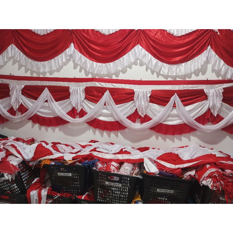 Jual Bendera Background Panjang Merah Putih Model Selendang 10 ...