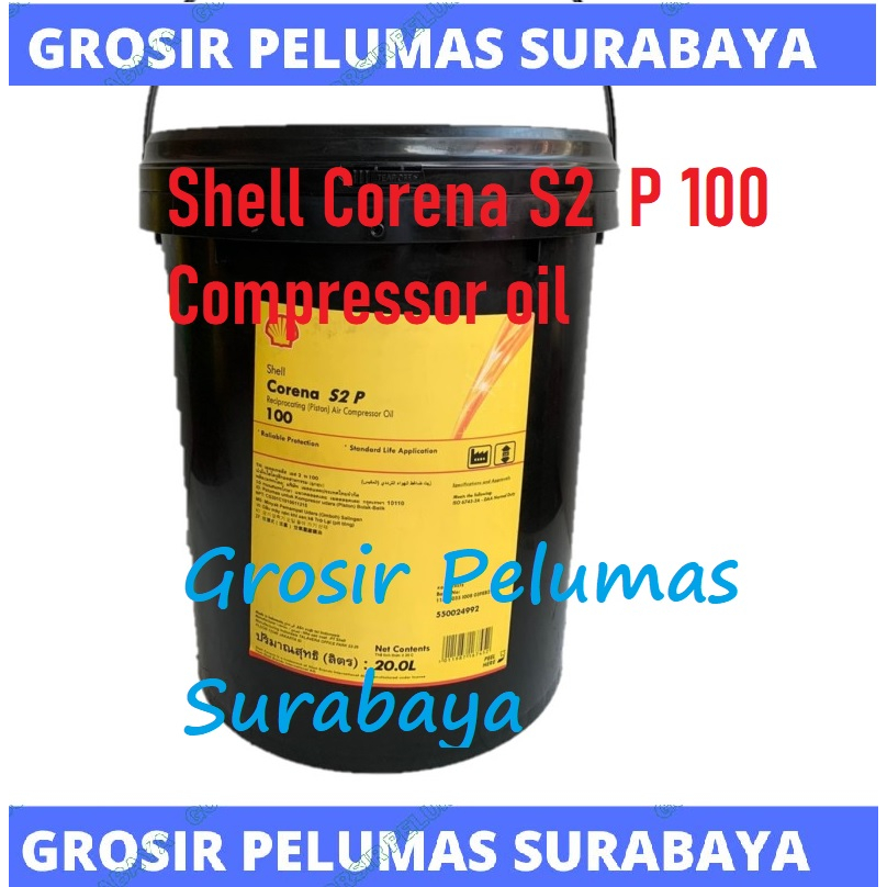 Jual Oli Kompresor udara Air Compressor piston oil Shell Corena S2 P ...
