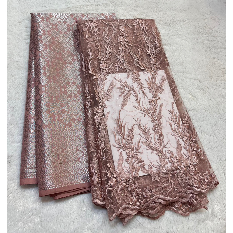 Jual Set/Paket Kain Bridesmaid Tile Payet & Songket semi palembang ...