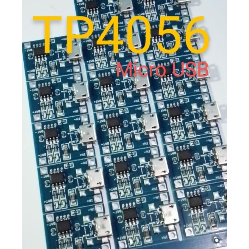 Jual TP4056 Lithium modul Battery Charger 1A micro USB | Shopee Indonesia