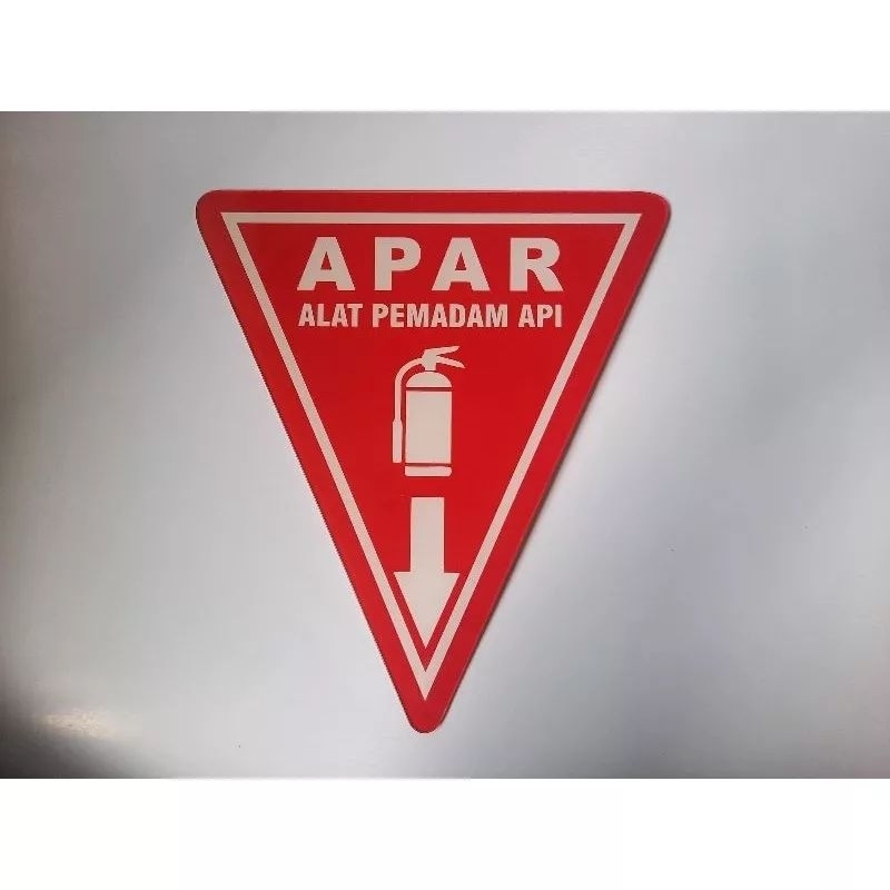 Jual Akrilik Segitiga APAR (Alat Pemadam Api Ringan) | Shopee Indonesia