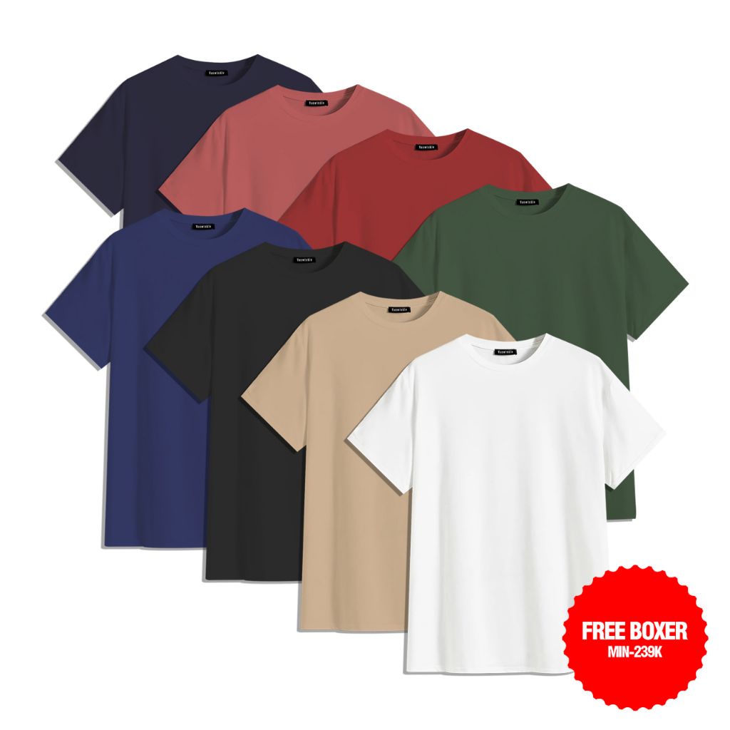 Jual Kaos Polos Pria Basic Katun Combed Premium Tshirt Vanwinkle ...
