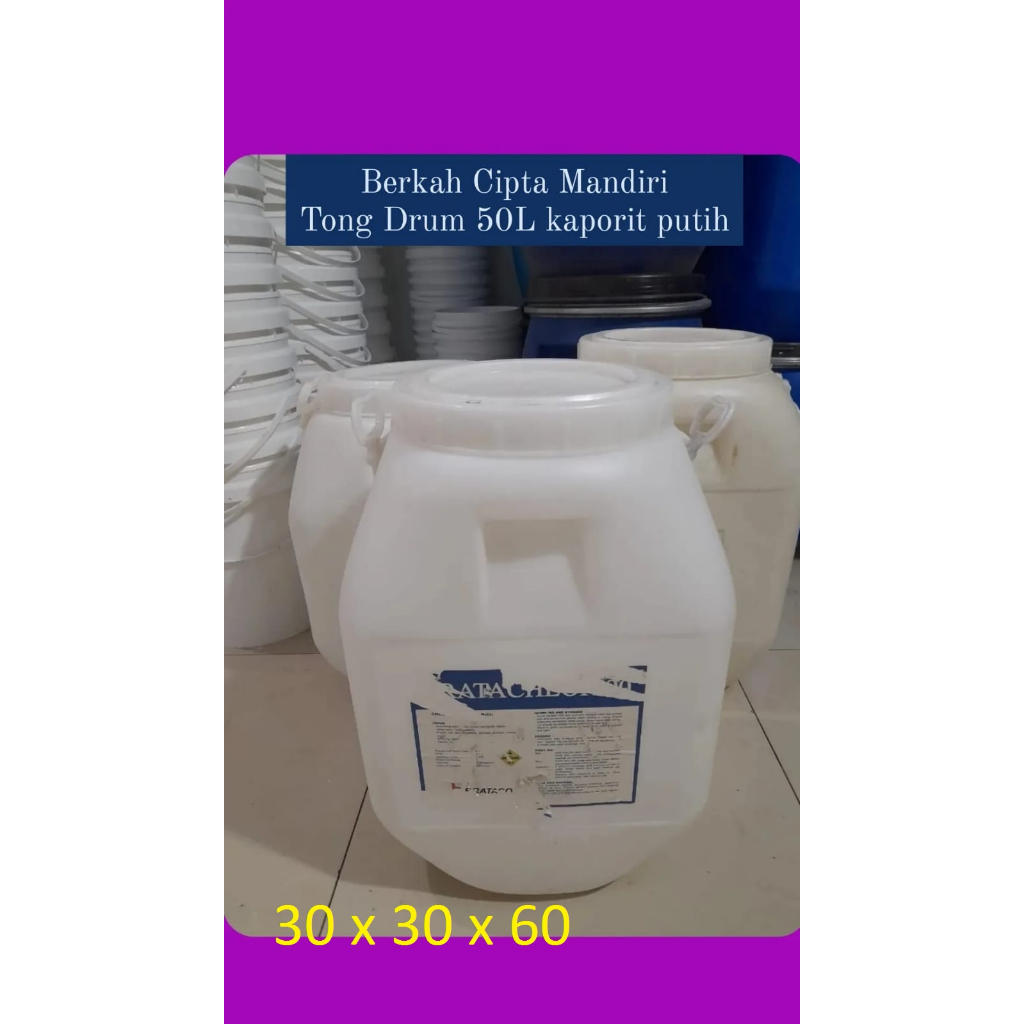 Jual Tong Sampah 50Liter bekas Drum Air 50L Tong 50 Liter | Shopee ...