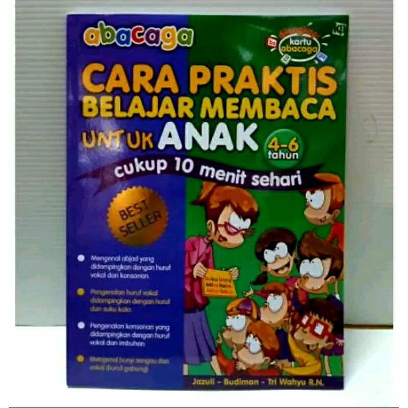 Jual Buku ABACAGA Cara praktis belajar membaca untuk anak (4-6 tahun ...