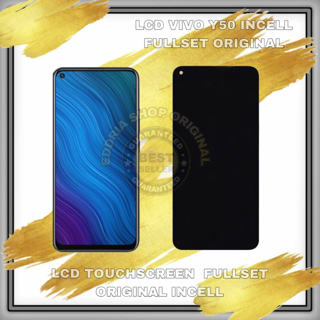 Jual LCD TOUCHSCREEN VIVO Y50 BLACK ORIGINAL INCELL NEW FULLSET ...