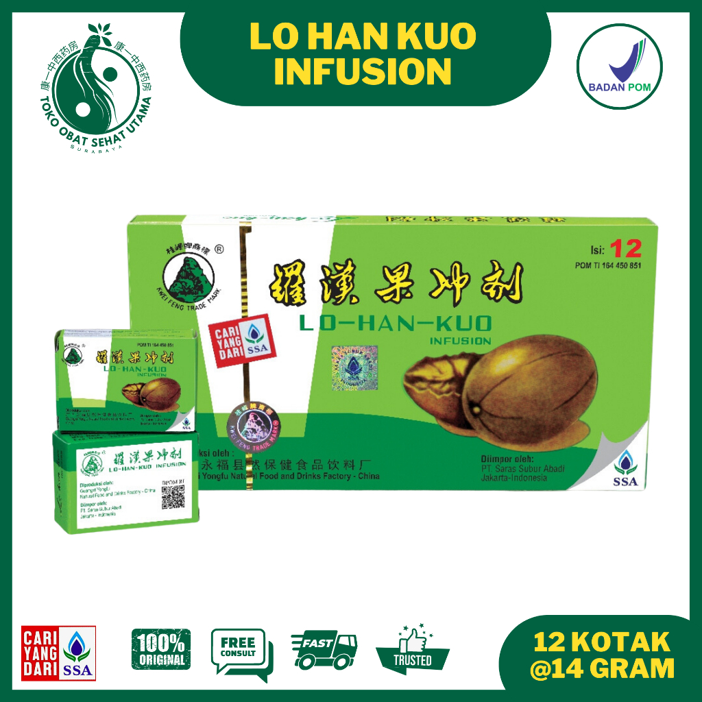 Jual [TERMURAH] LO HAN KUO INFUSION SSA / MINUMAN PANAS DALAM DAN BATUK ...