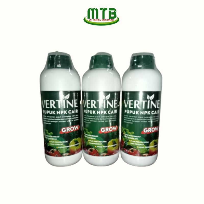 Jual NEW! VERTINE GROW 1 LITER PUPUK NPK CAIR KEMASAN PABRIK | Shopee ...