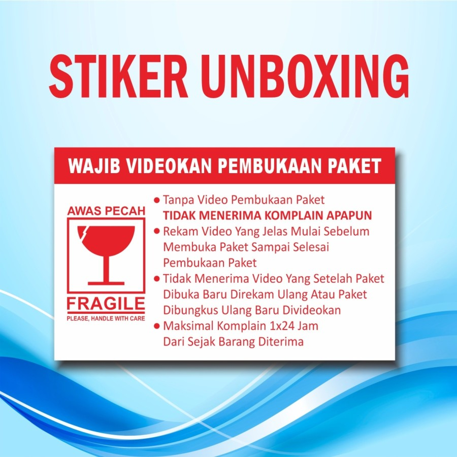 Jual STIKER VIDEO UNBOXING | Shopee Indonesia