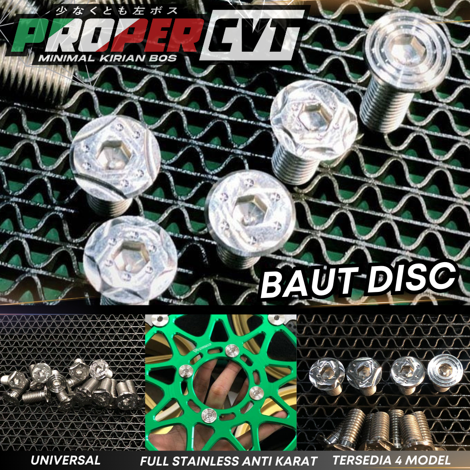 Jual BAUT DISC DISK PROBOLT CAKRAM PIRINGAN STAINLESS BAUT TITANIUM BAUT DISK BAUT CAKRAM HONDA ...