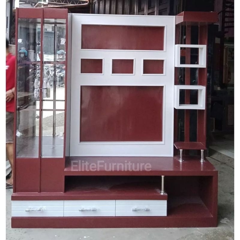 Jual kabinet tv / bupet tv / Backdrop tv / lemari tv | Shopee Indonesia