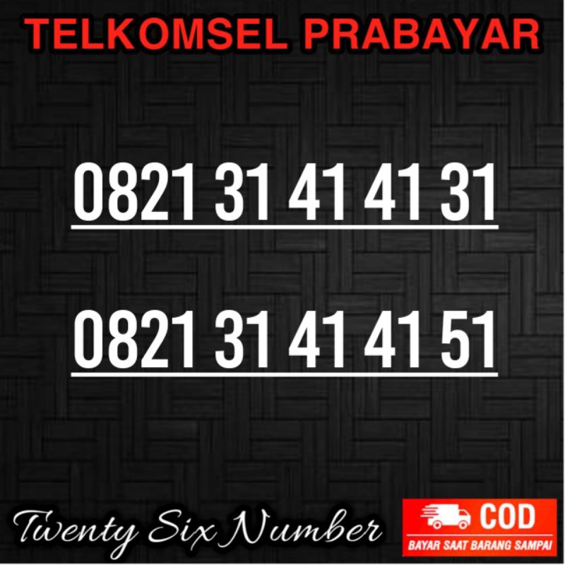Jual Kartu Telkomsel cantik variasi angka rapi unik 3141 4151 | Shopee ...