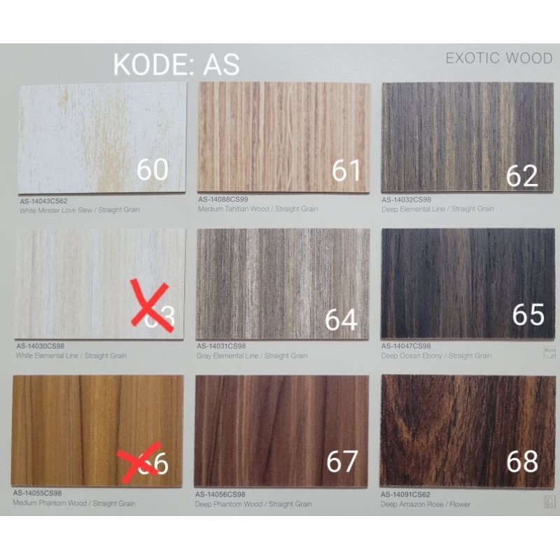 Jual Sample material HPL AICA 2 - KODE AS | Shopee Indonesia