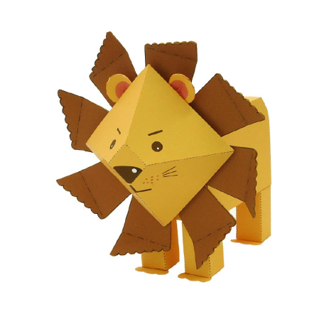 Jual DIY Papercraft Paper Zoo Singa | Shopee Indonesia