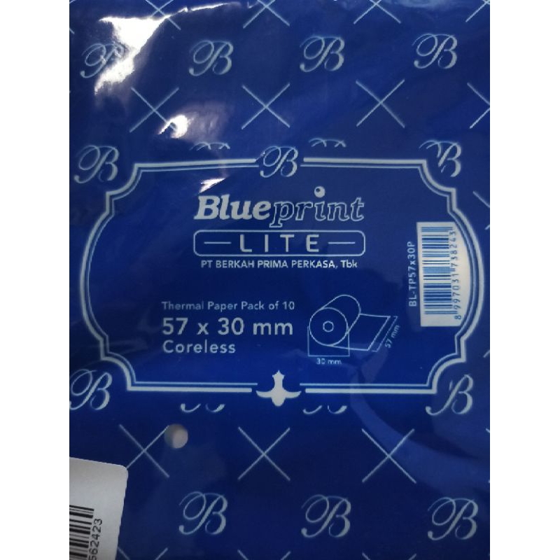 Jual kertas thermal blueprint 57 x 30 per roll | Shopee Indonesia