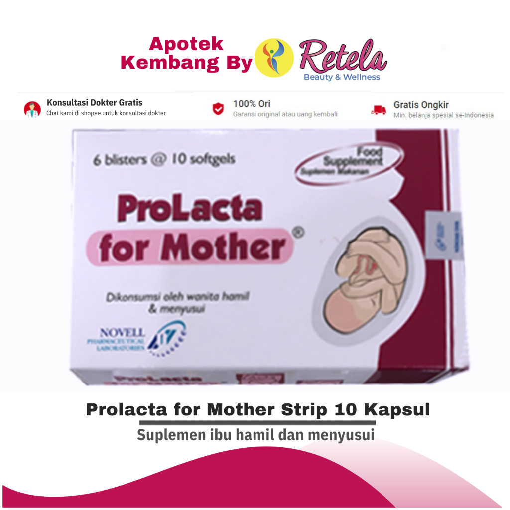 Jual PROLACTA DHA FOR MOTHER 1 STRIP 10 KAPSUL | Shopee Indonesia