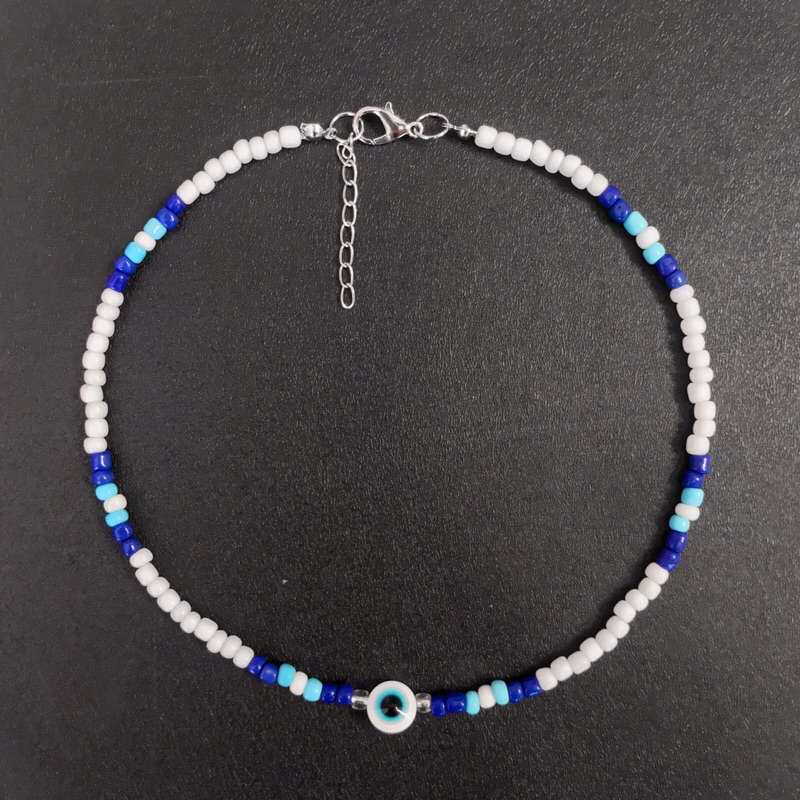 Jual Necklace Royal Blue V.02 // Necklace // Beaded Necklace // Kalung ...