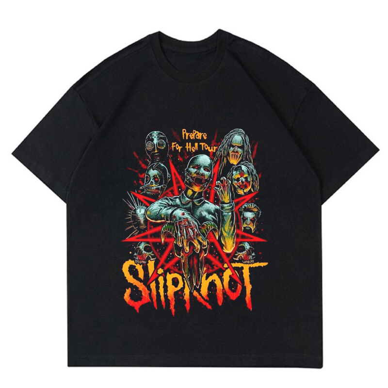 Jual BAJU KAOS BAND SLIPKNOT “PREPARE FOR HELL TOUR” |T-SHIRT BAND ...