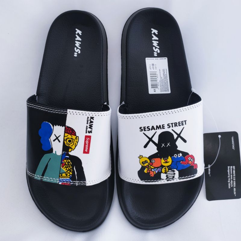 Jual Sandal Pria Slop Sendal Slide Selop Distro Casual Slippers Karet ...