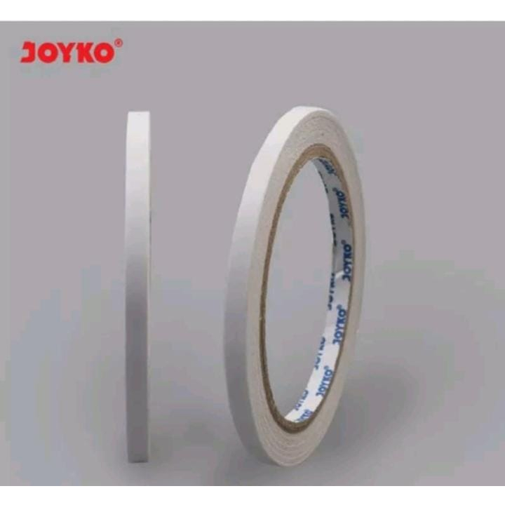 Jual Double Tape 6mm/ Double Tape Joyko/ Double Tape Perekat Ganda 2 Sisi JOYKO 6 mm x 15 Yard ...