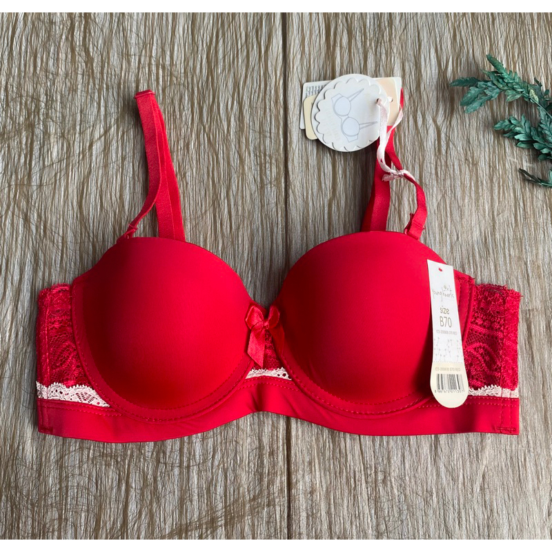 Jual YOUNG HEARTS BRA HALF CUP BERKAWAT BUSA TIPIS SIZE 32B/B70 ...