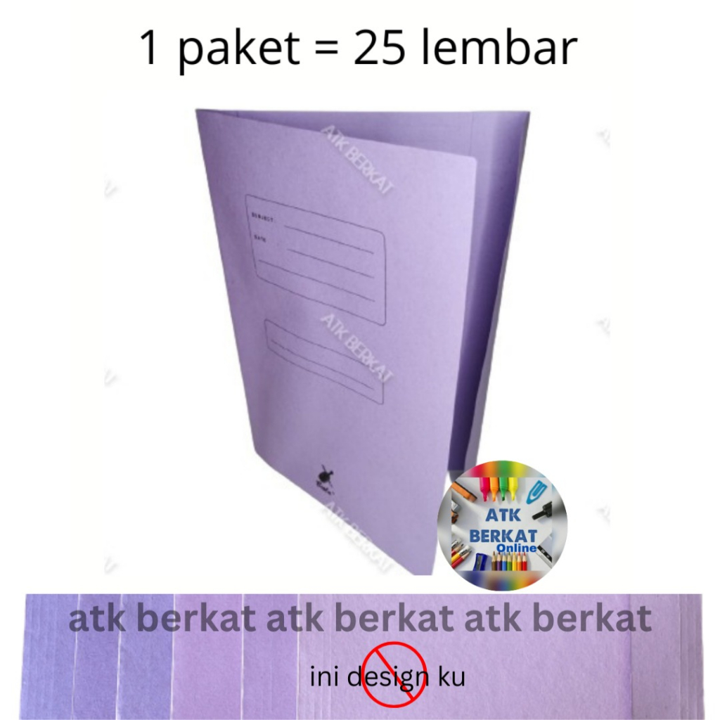 Jual Map kertas 5002 ungu isi 25 lembar | Shopee Indonesia