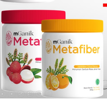 Jual mGanik Metafiber 450gr + Bonus - Suplemen Serat Diabetes Herbal ...