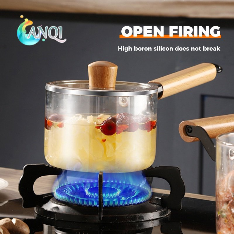 Jual panci kaca tahan panas/panci kaca tahan api/1500ml/panci/panci ...