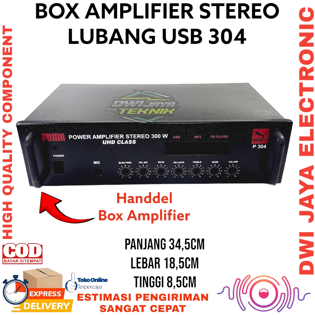 Jual BOX AMPLIFIER STEREO 304 PLAT BESI BERKWALITAS | Shopee Indonesia