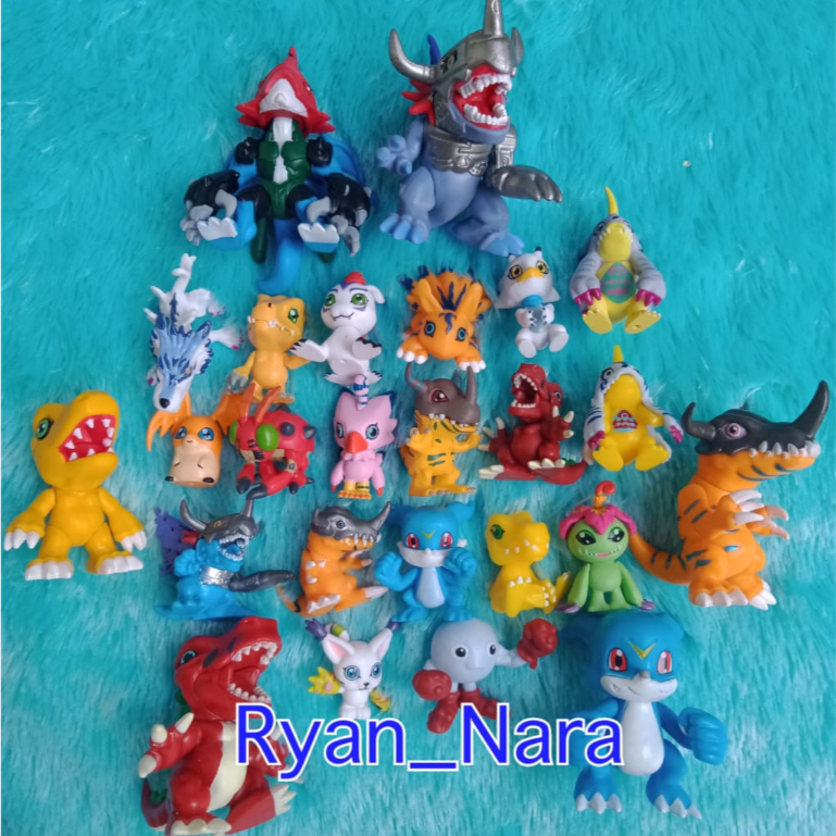 Jual Mainan Pajangan Action Mini Figure Anime Digimon Patamon Gatomon ...
