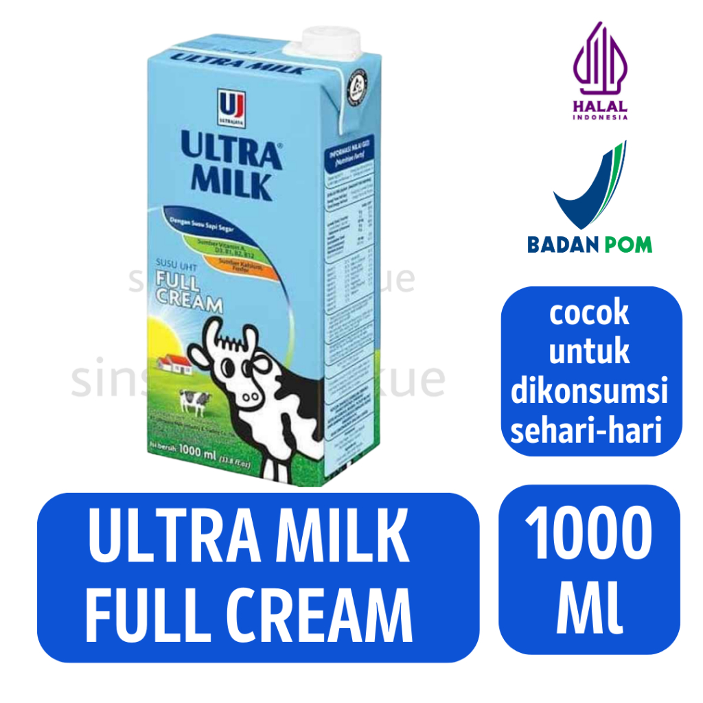 Jual ultra milk full cream 1 liter | Shopee Indonesia