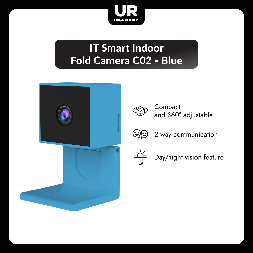 Jual IT Smart Indoor Fold Camera C02 - Blue | Shopee Indonesia