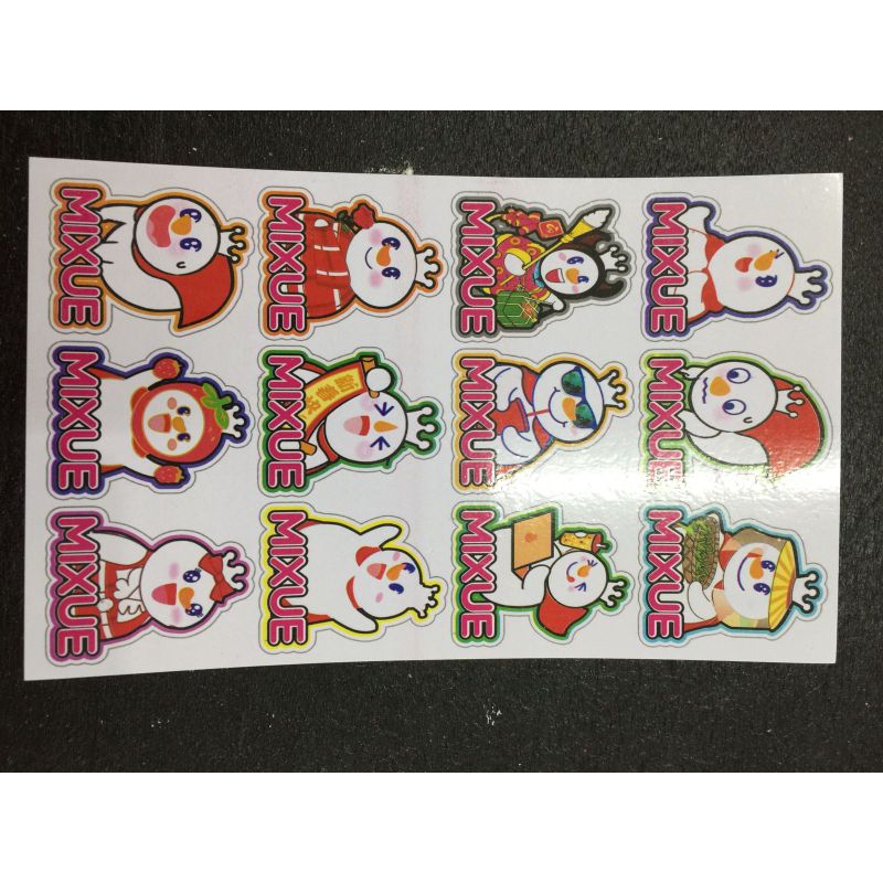 Jual Sticker Mixue set mascot ice cream 10lembar | Shopee Indonesia