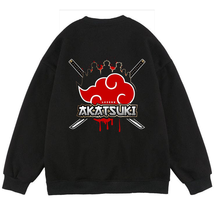Jual Crewneck Anime Naruto Akatsuki - Sweater Animasi Naruto Akatsuki ...