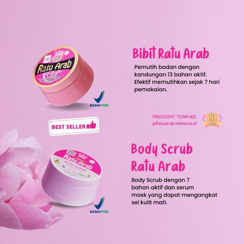 Jual Paket Bibit Ratu Arab + Body Scrub Ratu Arab (hb & lulur) | Shopee ...