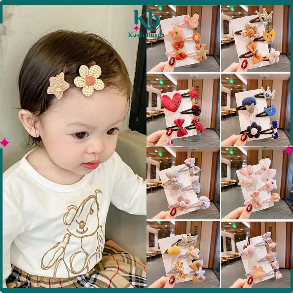 Jual Jepit Rambut Anak Set 5IN1 Hair Pin Aksesoris Rambut Korea ...