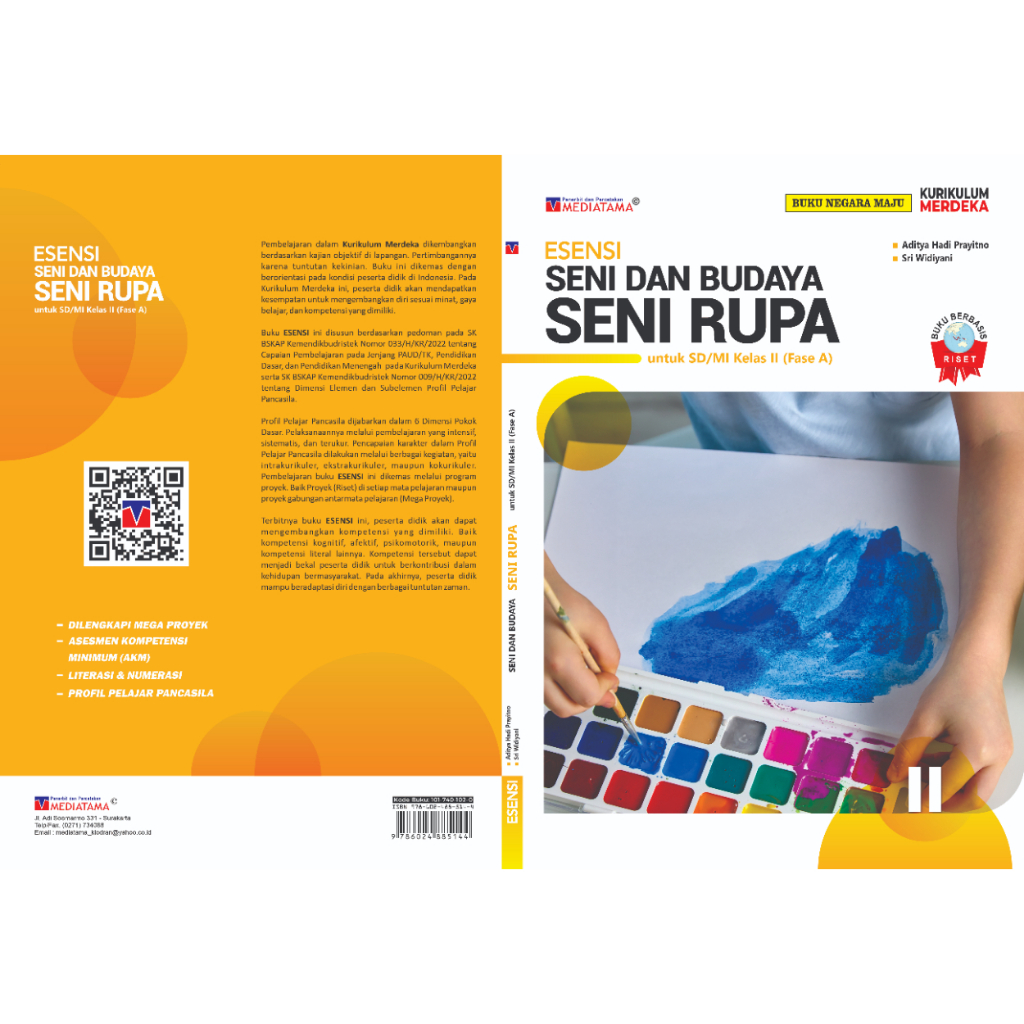Jual ESENSI Seni Budaya (Seni Rupa) SD/MI Kelas II (Fase A) Kurikulum Merdeka Buku Berbasis ...