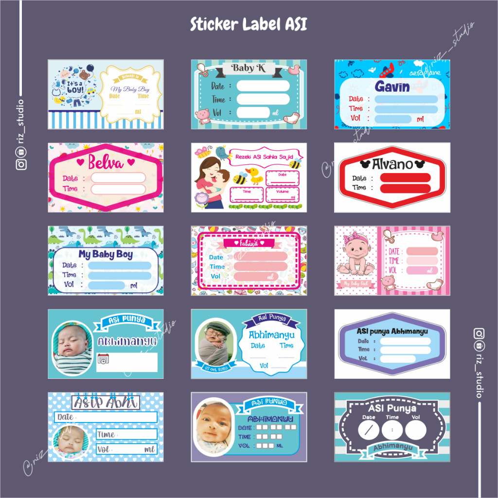 Jual (ISI 42 PCS) STICKER LABEL ASI ANTI AIR DAN ANTI MINYAK | Shopee ...